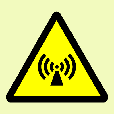 Non-ionising radiation symbol - Sea Safety Marine Services